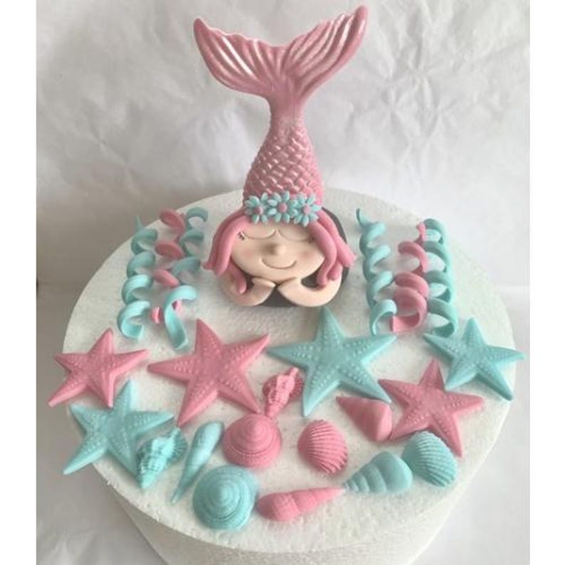 Mermaid Cake Topper, Under the Sea Cake Topper, Sea Cake Topper ...