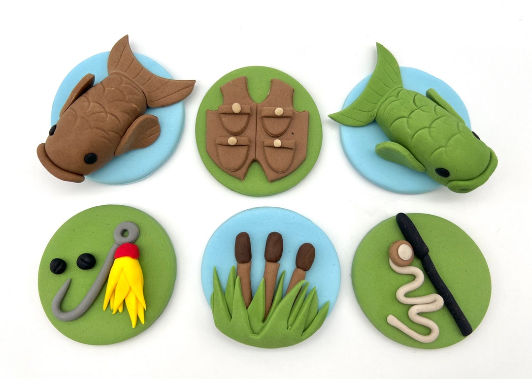 Fishing Cake Topper Fisherman Cake Topper Fish Cake Topper - Etsy