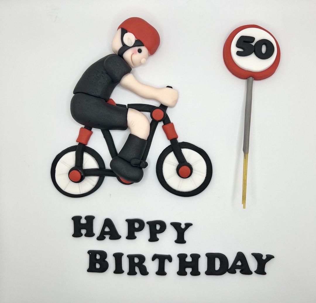 Bike Cake Topper, Bicycle Cake Topper, Cycle Cake Topper, Cycling Cake ...