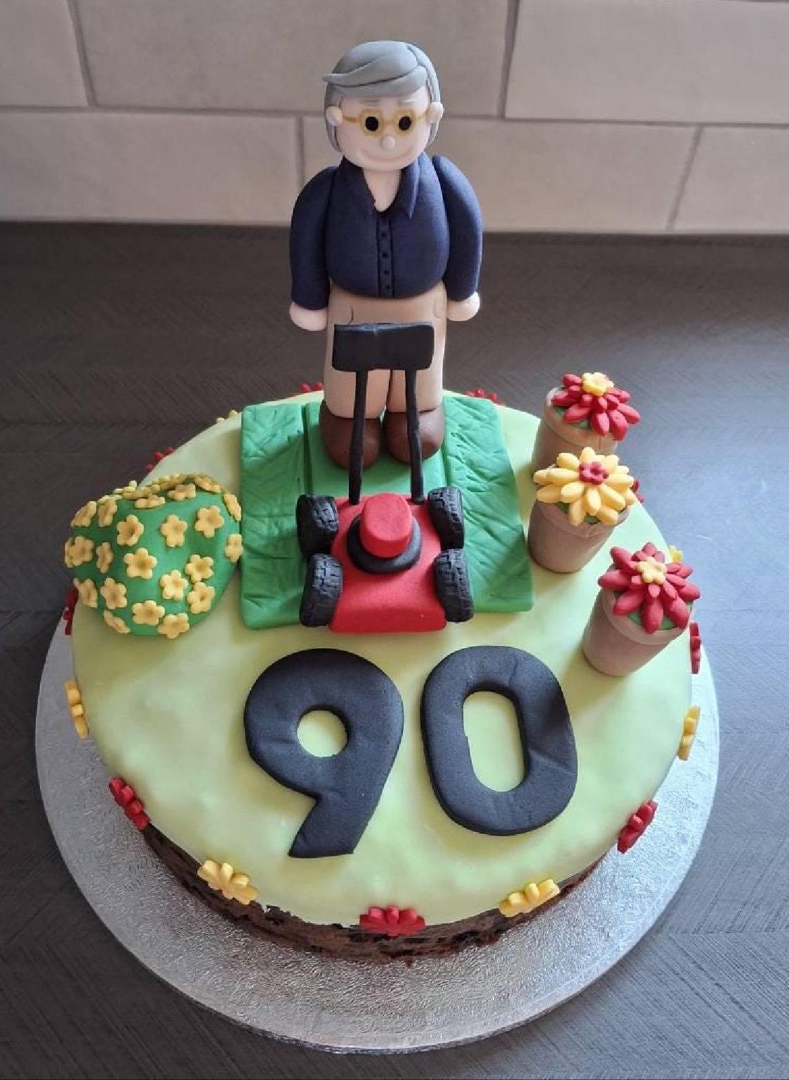 Gardening Cake Topper, Gardener Cake Topper, Mower Cake Topper, Mowing ...