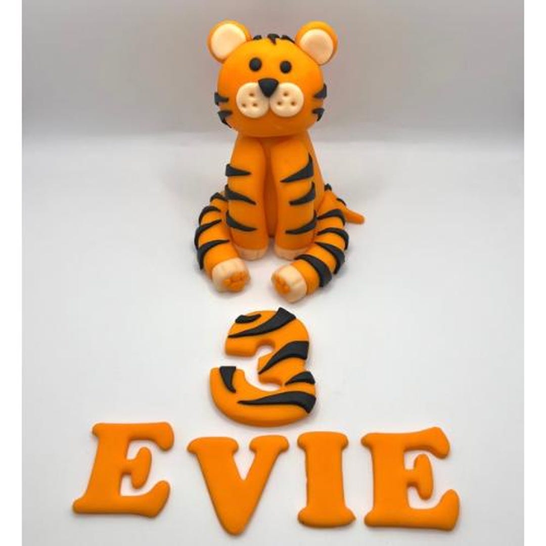 Tiger Cake Topper, Tiger Face Cake Topper, Safari Cake Topper, Jungle ...