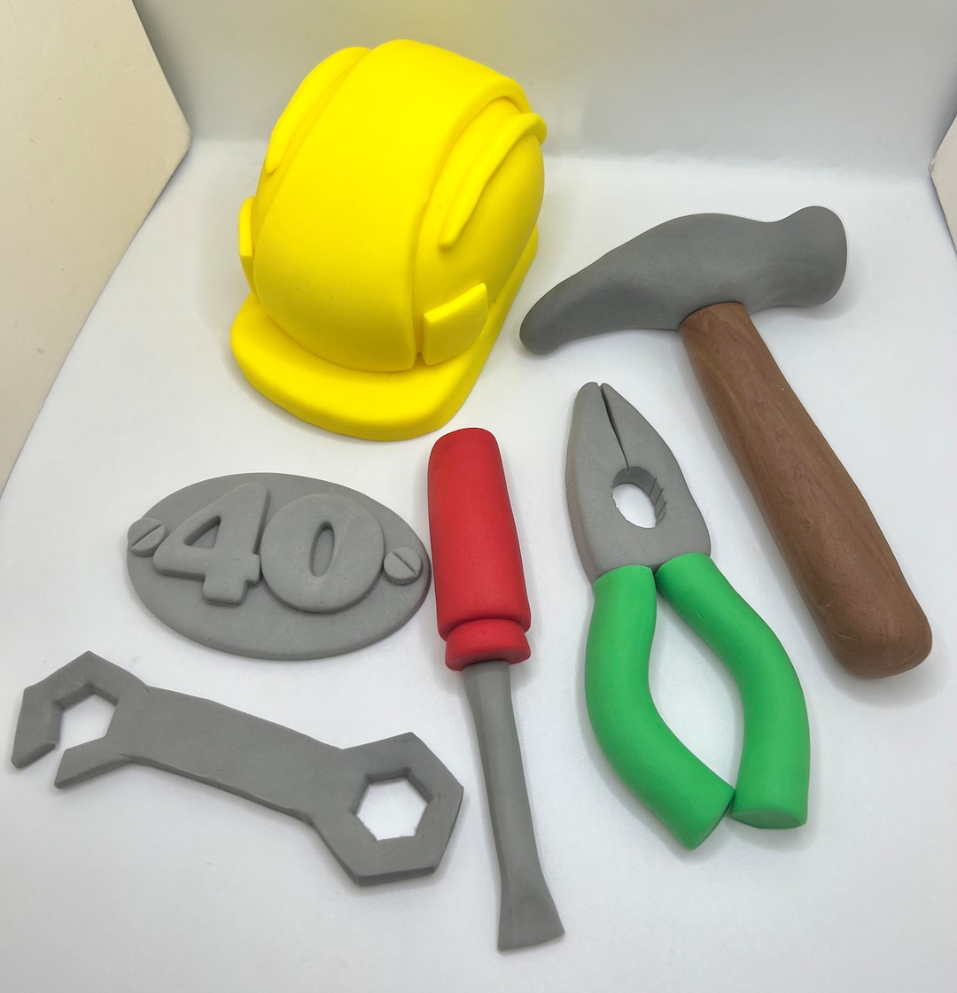 Builder Cake Topper, Workman Cake Topper, Building Cake Topper ...