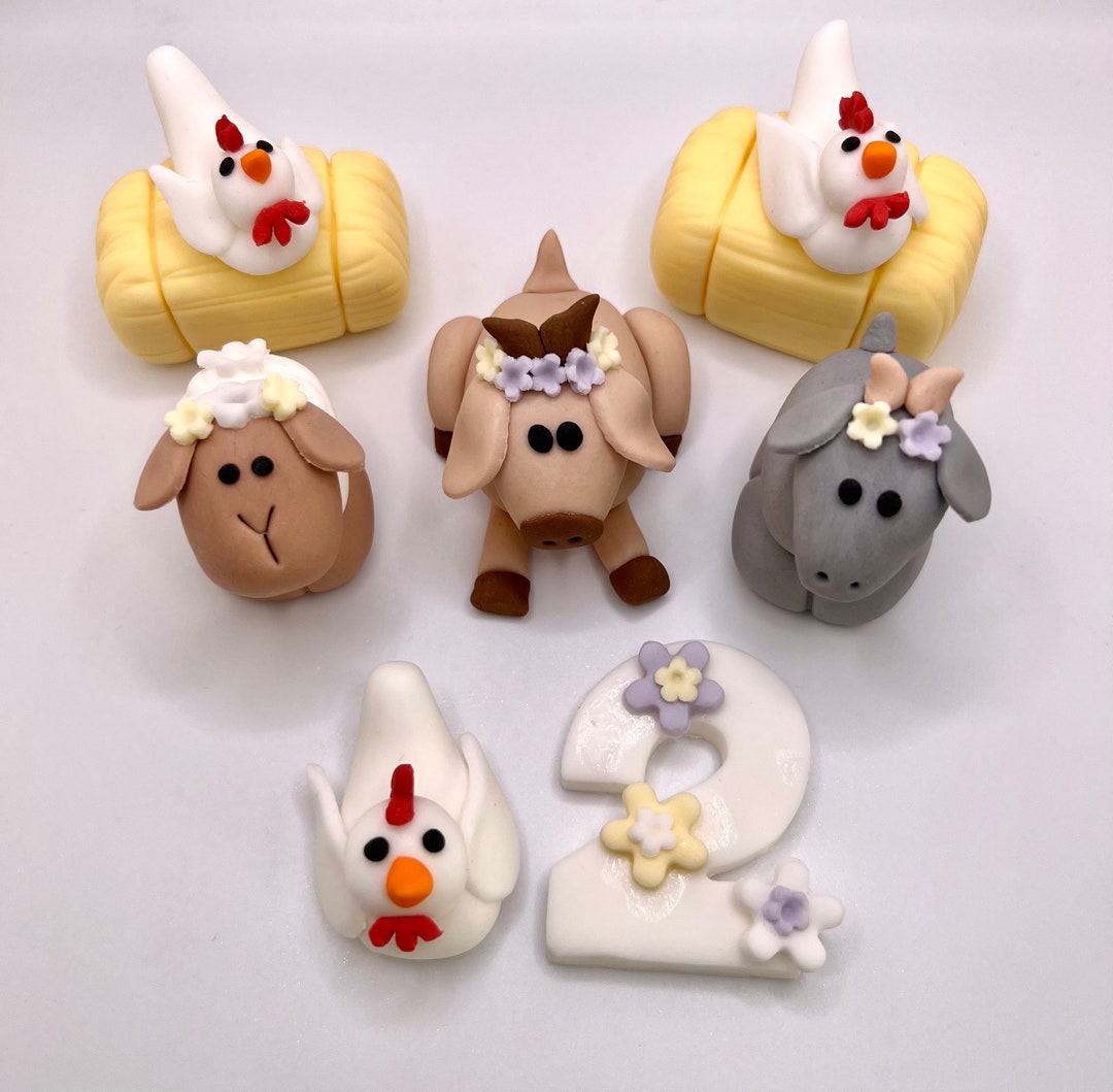 Goat Cake Topper, Farm Cake Topper, Tractor Cake Topper, Farm Animal ...