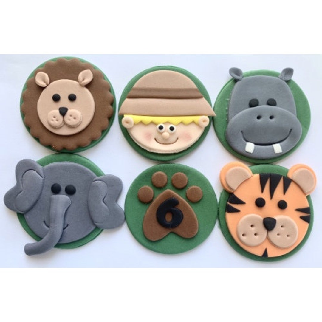 Safari Cake Topper, Zoo Cake Topper, Animal Cake Topper, Jungle Cake ...