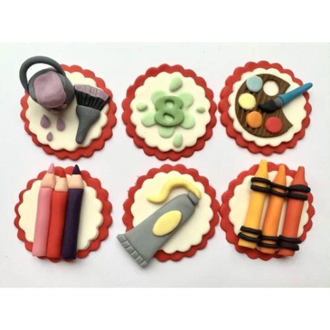 Art Cake Topper, Craft Cake Topper, Crafty Cake Topper, Arty Cake ...