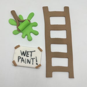 Painting Cake Topper, Painter Cake Topper, Decorating Cake Topper ...