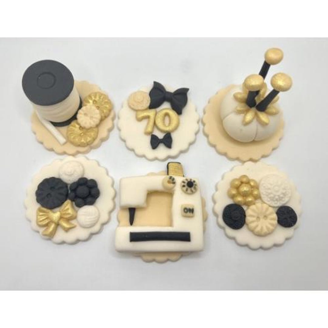 Sewing Cake Topper, Knitting Cake Topper, Crafting Cake Topper ...