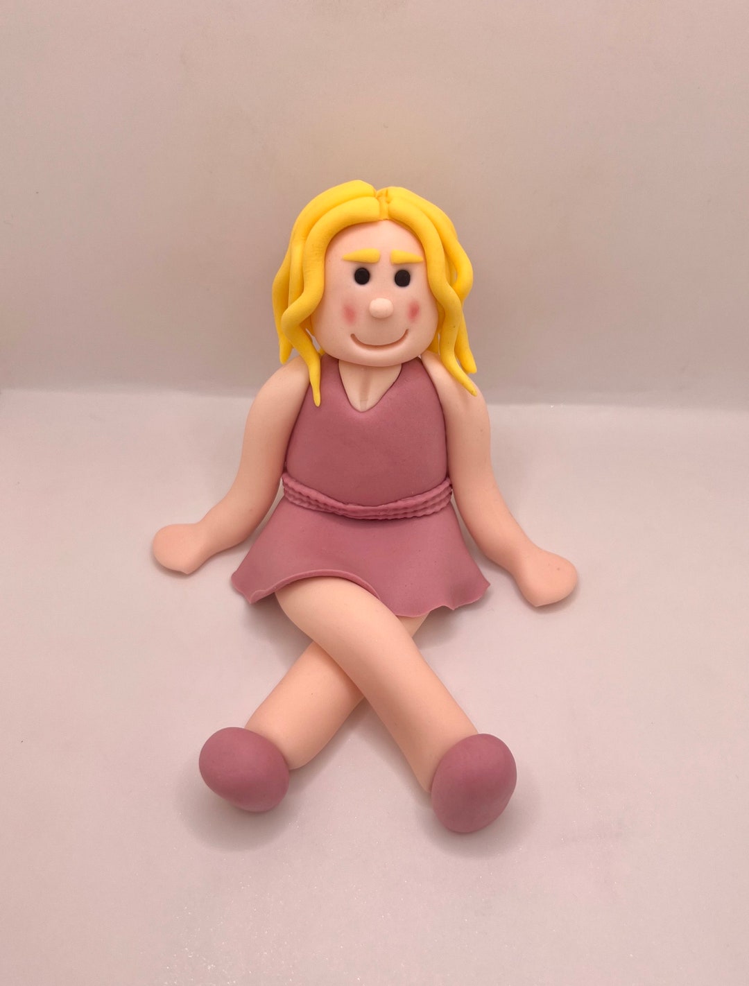 Personalised Cake Topper, Sitting Personalised Cake Topper, Cake Topper ...