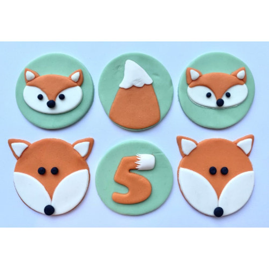 Fox Cake Toppers, Foxy Cake Topper, Woodland Cake Topper, Autumn Cake ...