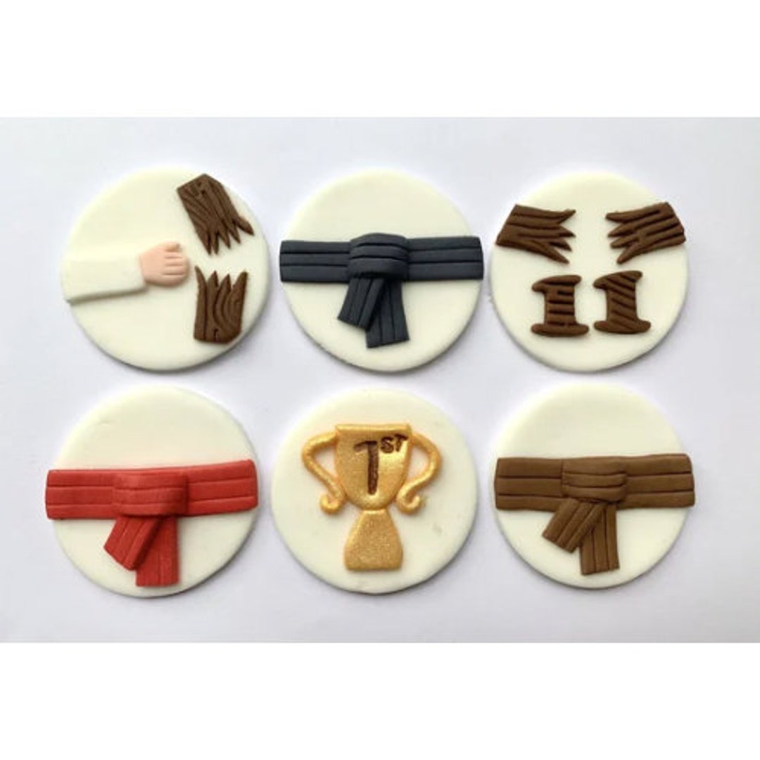 Karate Themed Handmade Edible Cake Toppers - Etsy UK
