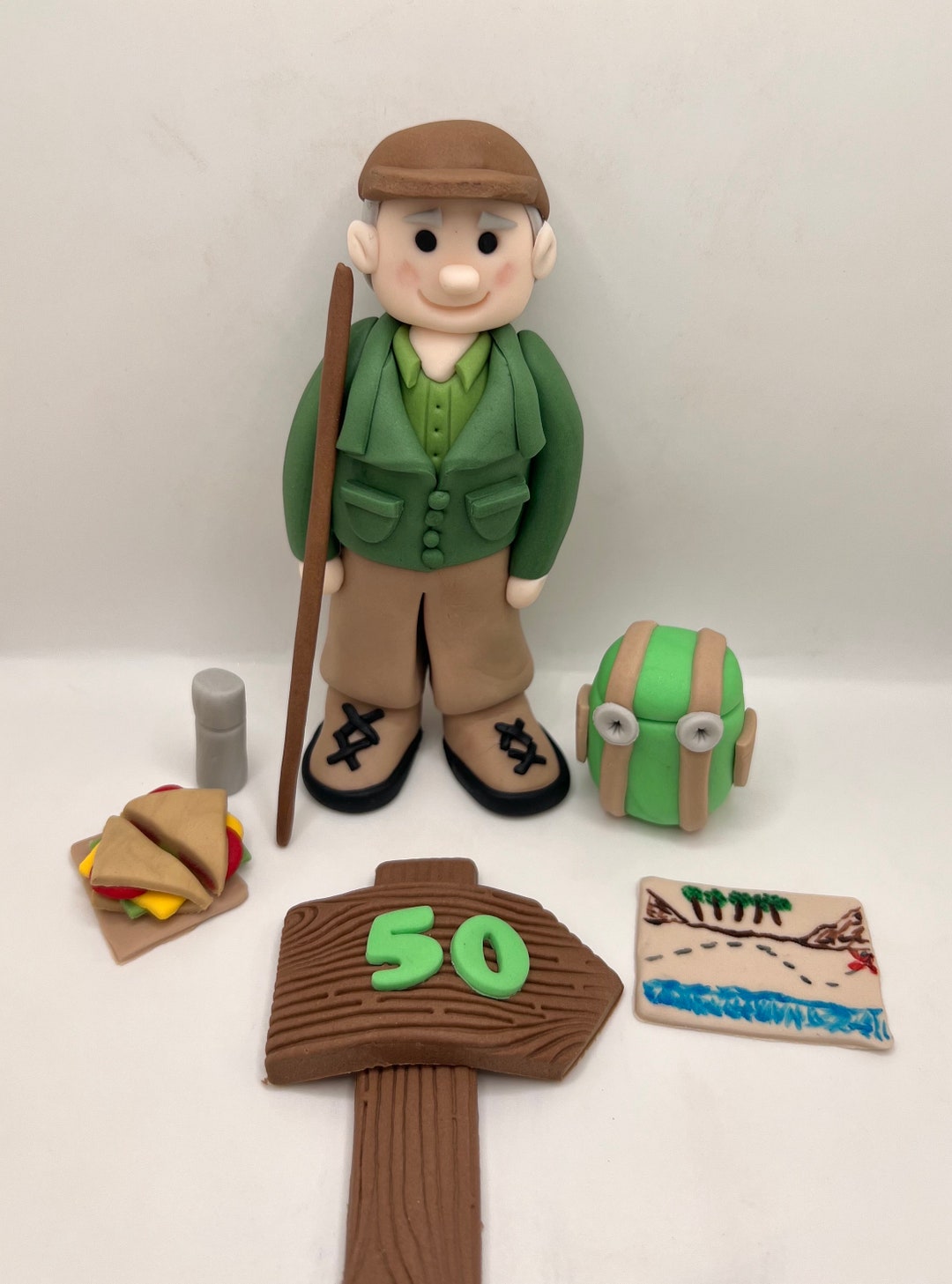 Hiking Cake Topper Walking Cake Topper Walker Cake Topper - Etsy