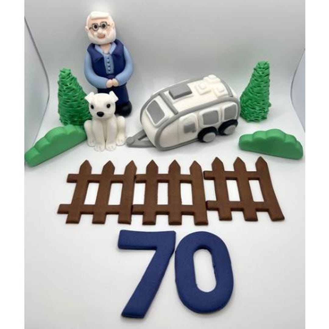 Caravan Van Cake Topper, Camper Cake Topper, Van Cake Topper, Handmade ...
