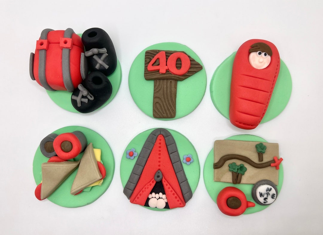 Hiking Cake Topper, Walking Cake Topper, Camping Cake Topper, Handmade ...