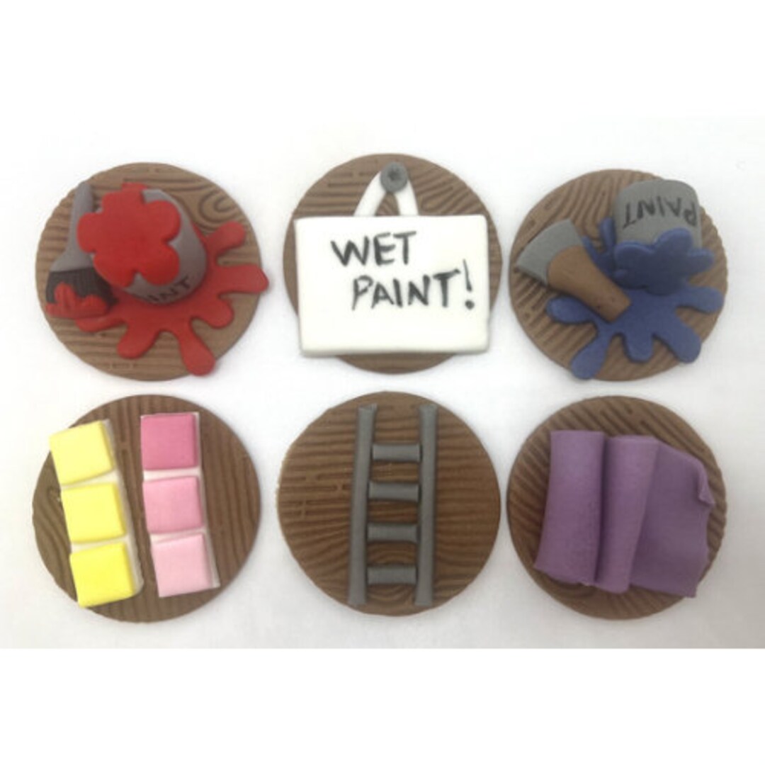 Painting Cake Topper, Painter Cake Topper, Decorating Cake Topper ...