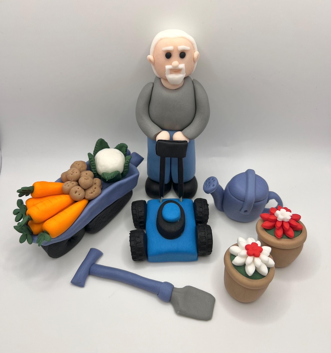 Gardening Cake Topper, Gardener, Cake Topper, Allotment Cake Topper ...