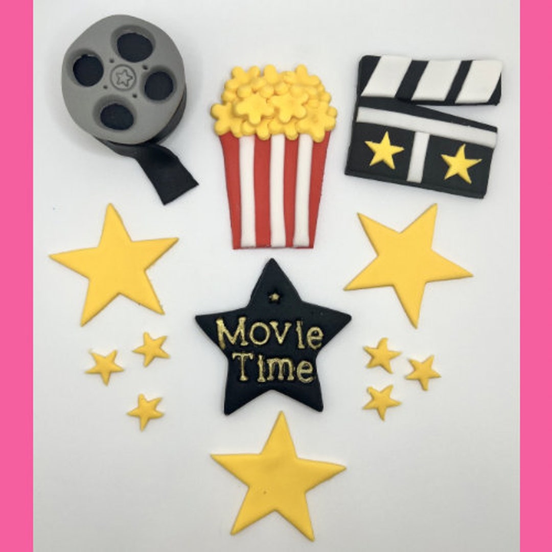 Movie Cake Topper, Film Cake Topper, Cinema Cake Topper, Handmade ...