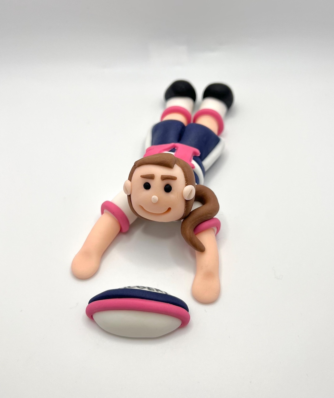 Rugby Cake Topper, Rugby Player Cake Topper, Girl Rugby Cake Topper ...