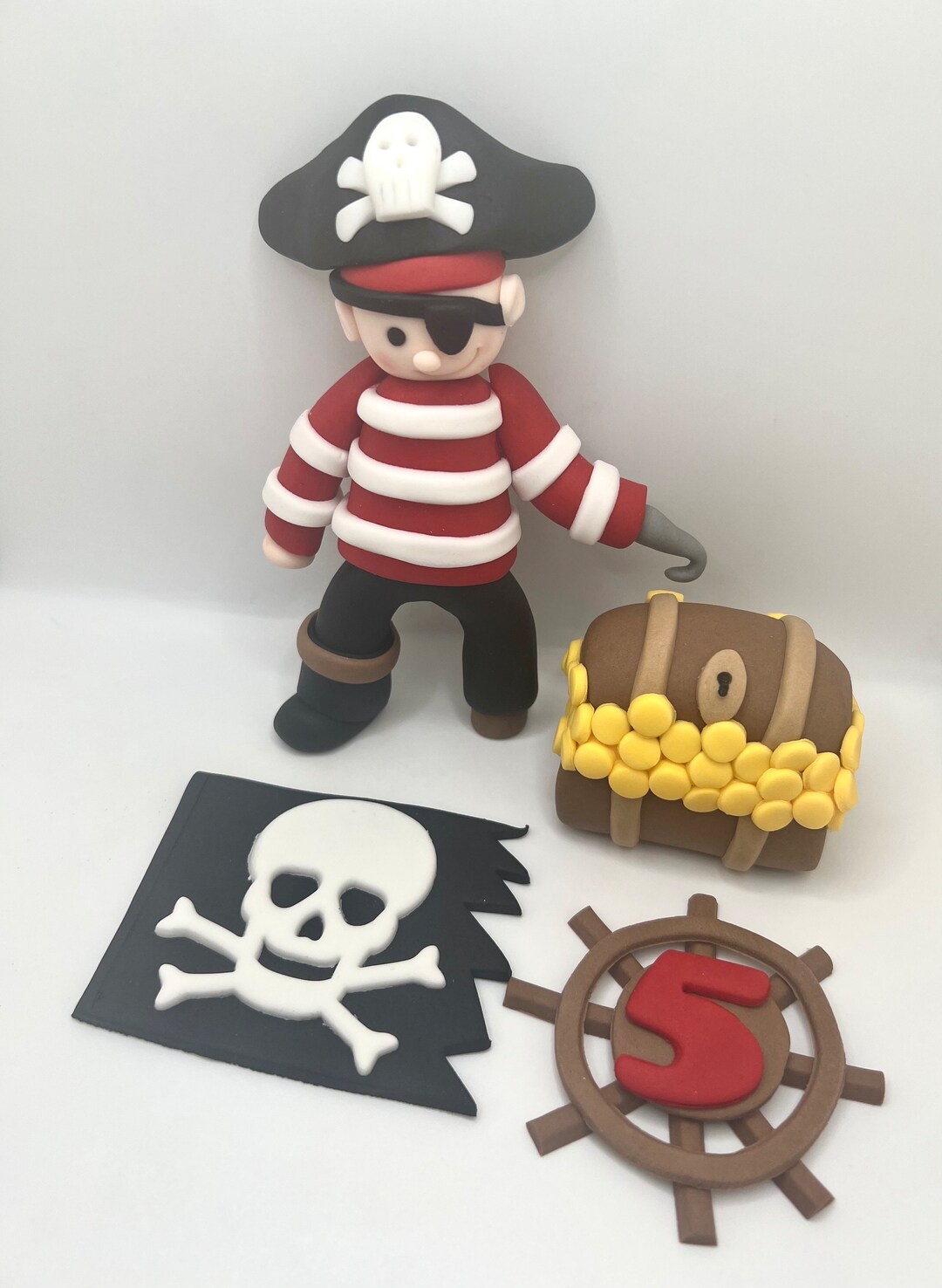 Pirate Cake Topper Pirate Ship Cake Topper Treasure Cake - Etsy