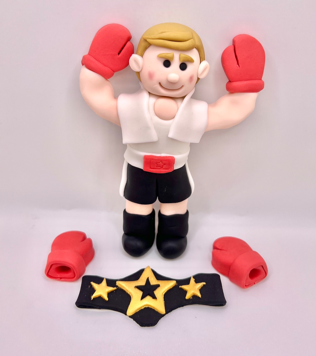 Topper de pastel de boxeo Topper de pastel de boxeador - Etsy México