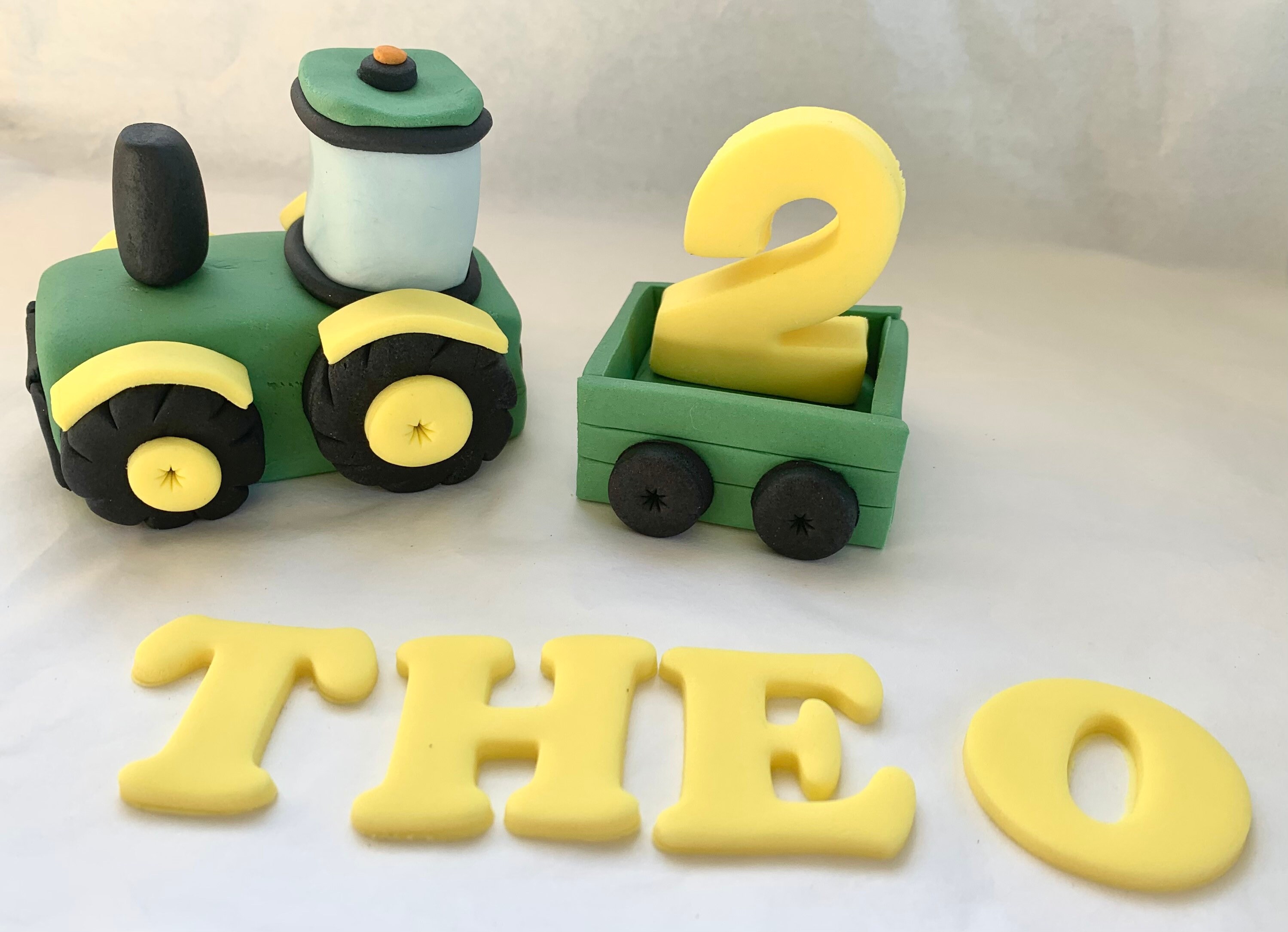 Farm Cake Topper Tractor Cake Topper Trailer Cake Topper - Etsy UK