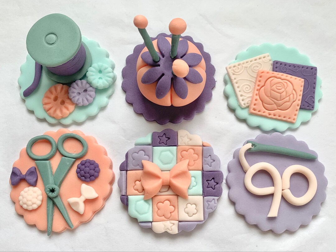 Sewing Cake Topper Knitting Cake Topper Crafting Cake - Etsy