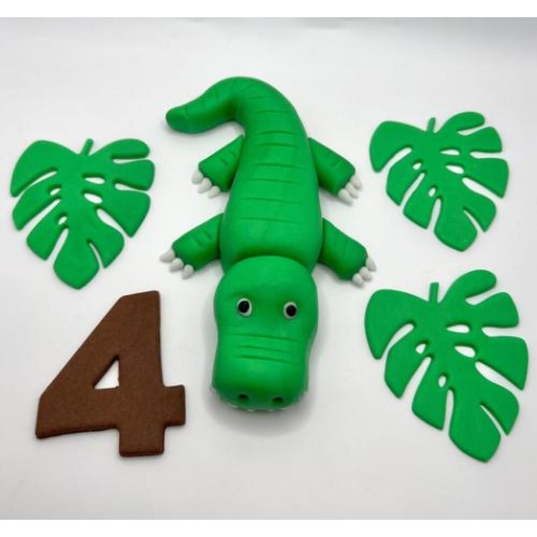 Crocodile Cake Topper, Alligator Cake Topper, Croc Cake Topper, Reptile ...