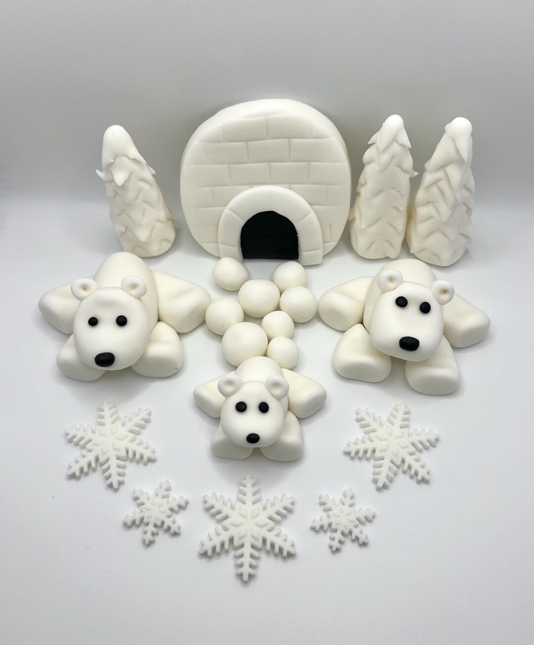 Polar Bear Cake Topper, Penguin Cake Topper, Seal Cake Topper, Snow ...