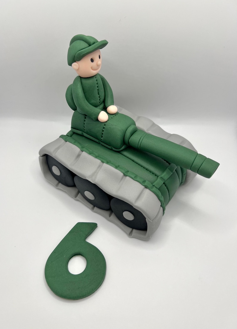 Army Cake Toppers, Soldier Cake Topper, Army Tank Cake Topper, Handmade ...