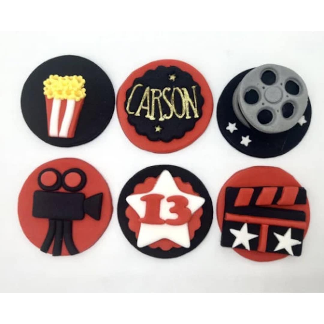 Movie Cake Topper, Film Cake Topper, Handmade Edible Cake Toppers - Etsy