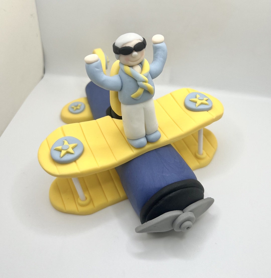 Wing Walking Cake Topper, Aeroplane Cake Topper, Plane Cake Topper ...