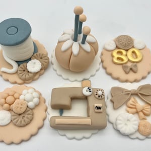 Sewing Cake Topper, Knitting Cake Topper, Crafting Cake Topper ...