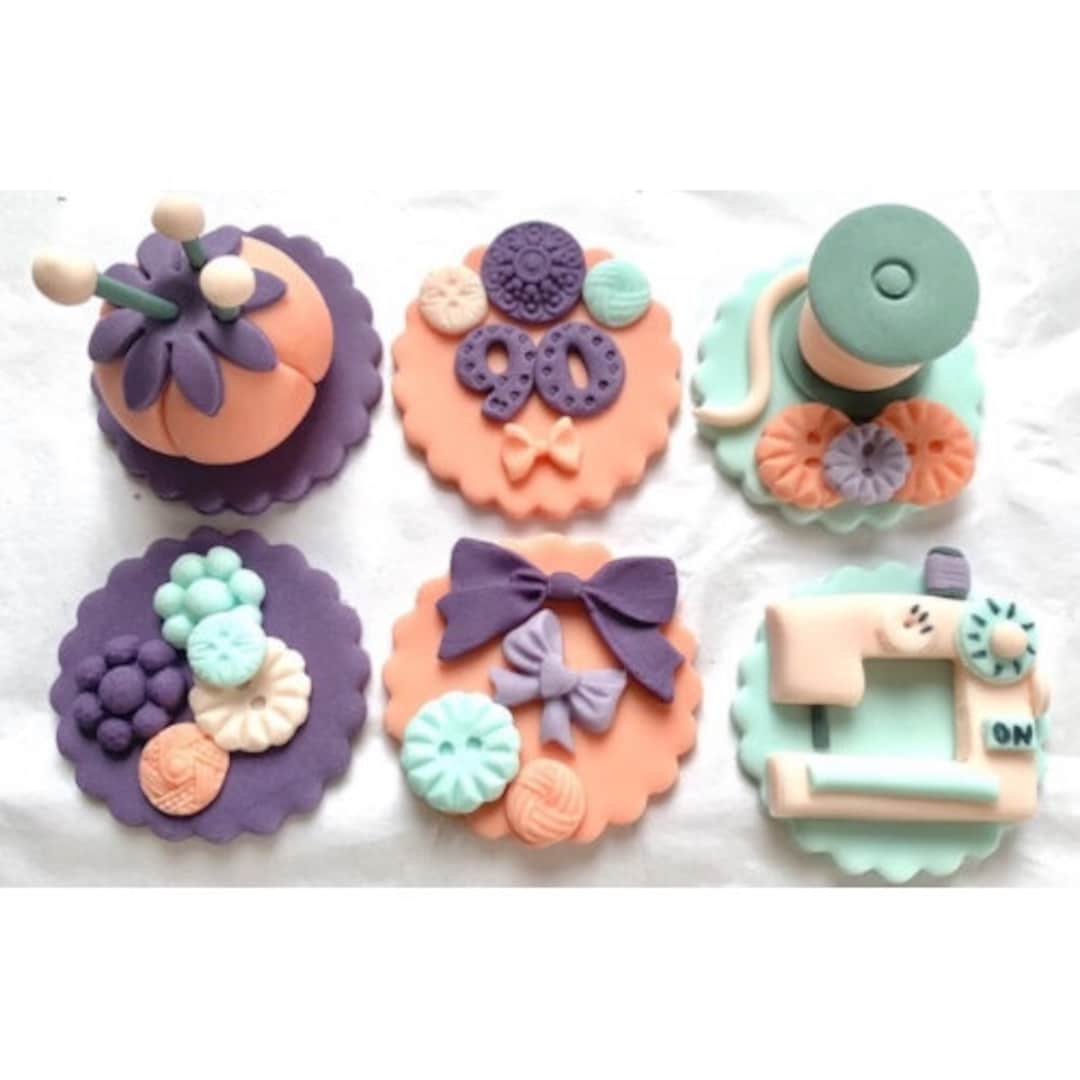 Sewing Cake Topper, Knitting Cake Topper, Crafting Cake Topper ...