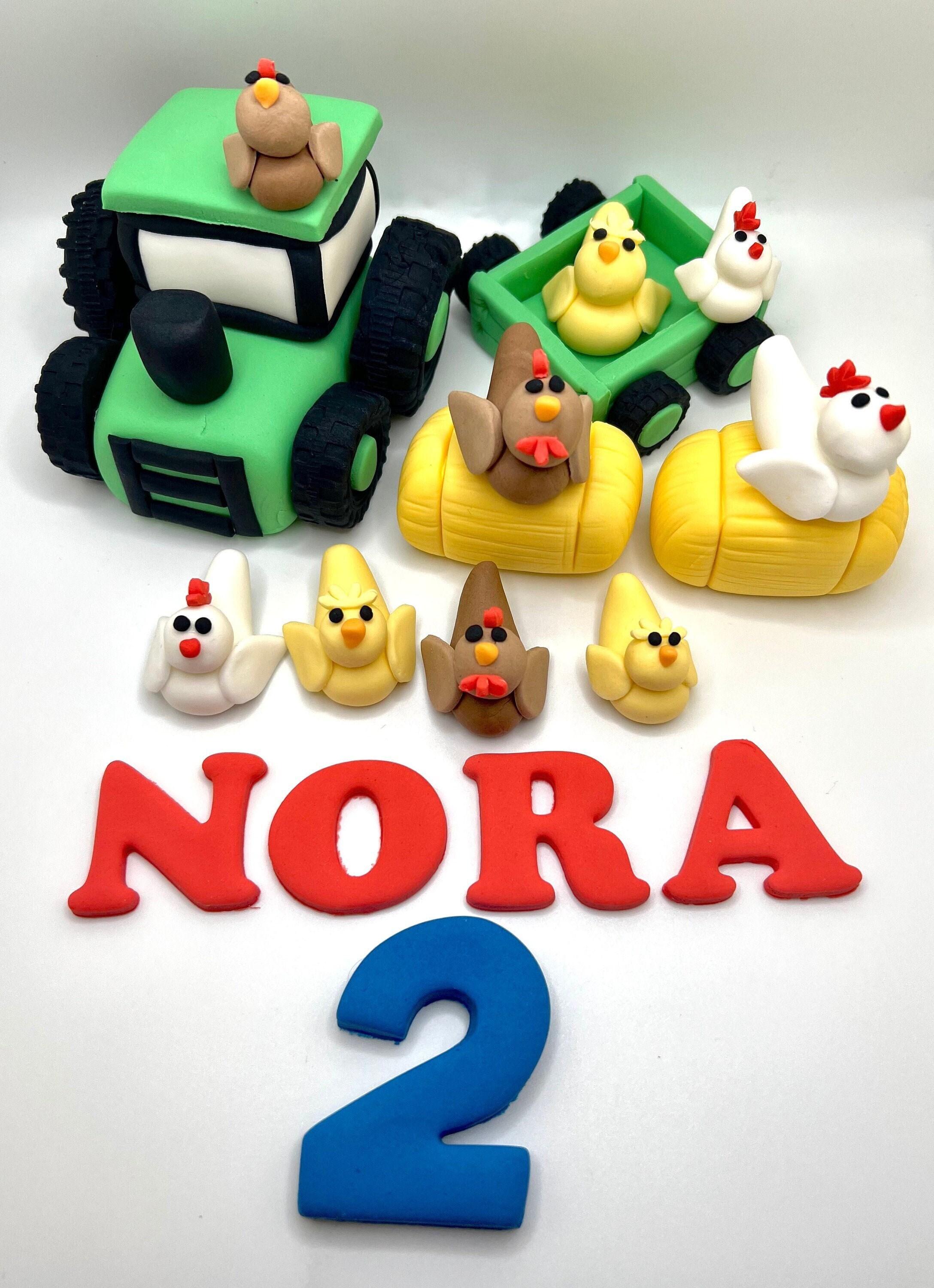 Tractor Cake Topper Farm Cake Topper Trailer Cake Topper - Etsy