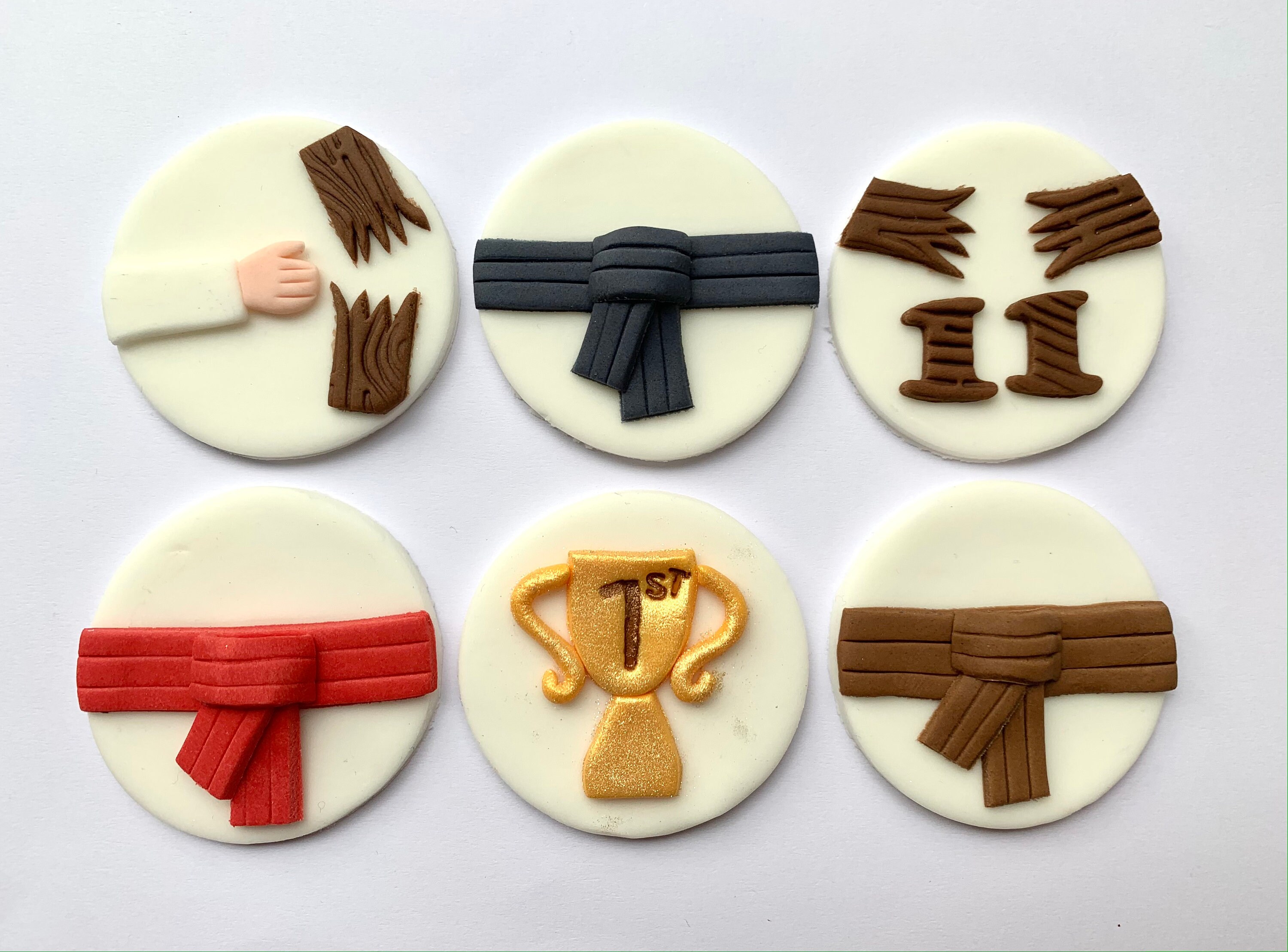 Karate Themed Handmade Edible Cake Toppers - Etsy UK