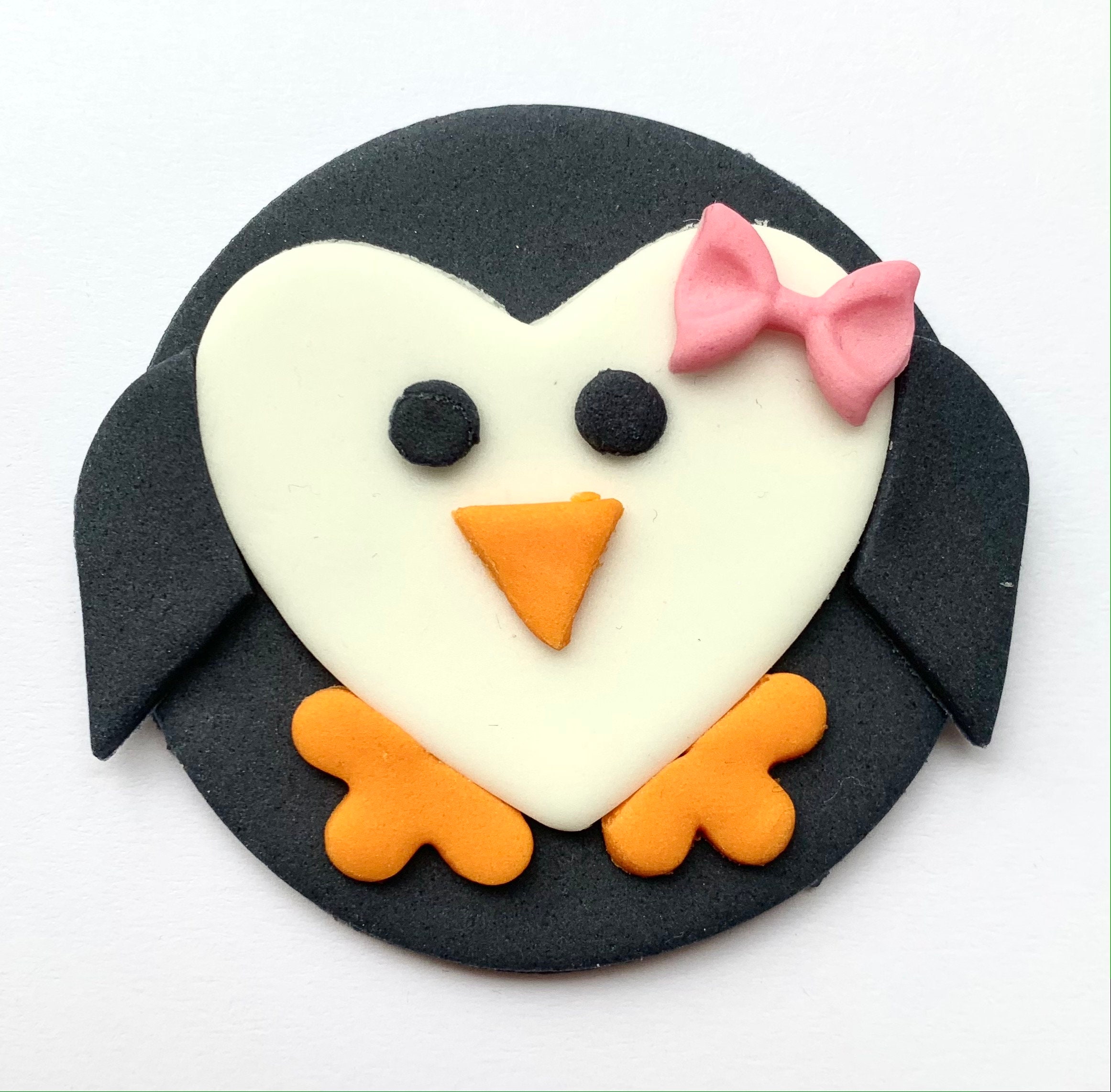 Penguin Cake Topper Birthday Cake Topper Valentine Cake - Etsy UK