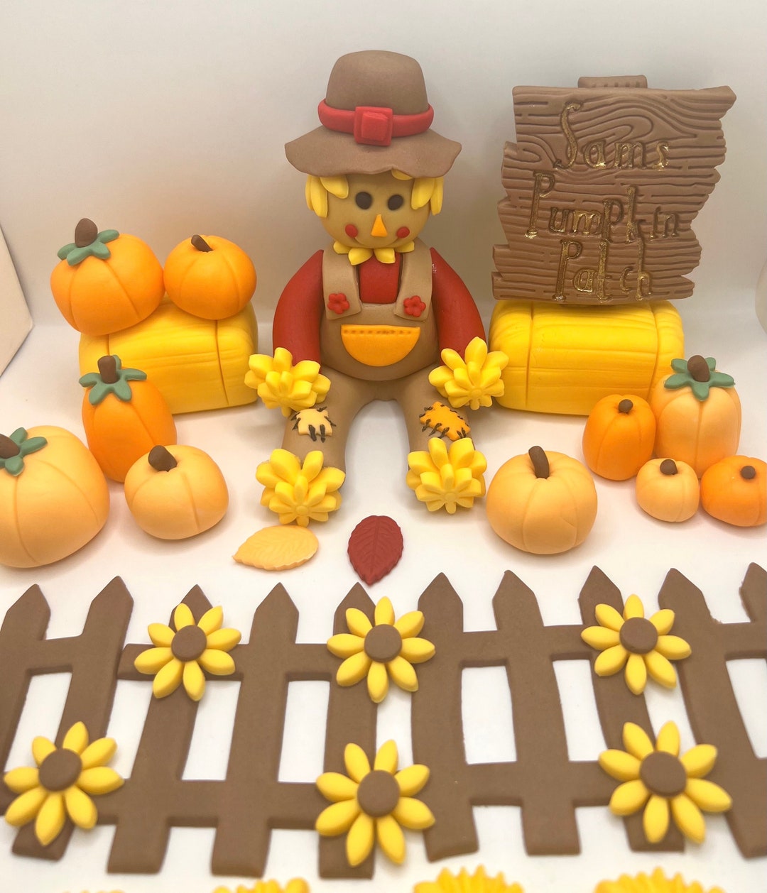 Scarecrow Cake Topper Farm Cake Topper Farming Cake Topper - Etsy UK