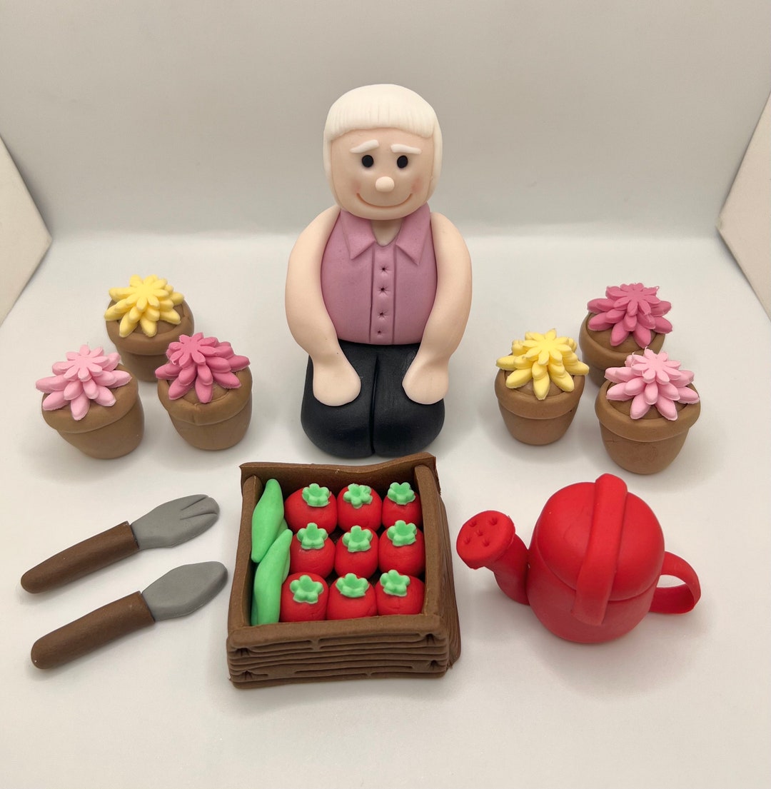 Gardening Cake Topper, Gardener Cake Topper, Allotment Cake Topper ...