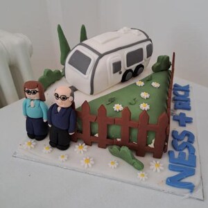 Caravan Van Cake Topper, Camper Cake Topper, Van Cake Topper, Handmade ...