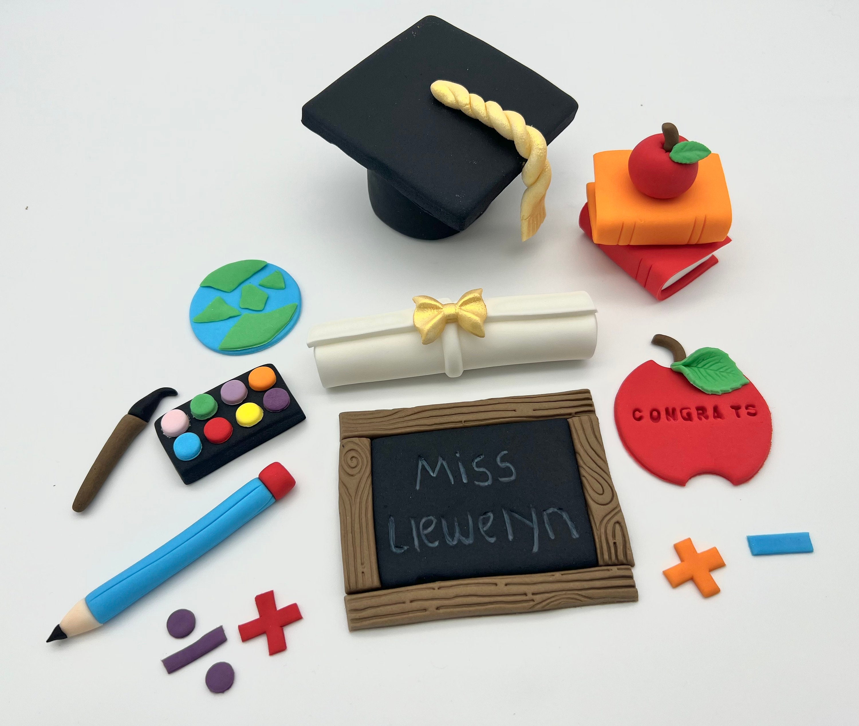 Graduation Cake Topper School Cake Topper Teacher Cake - Etsy UK