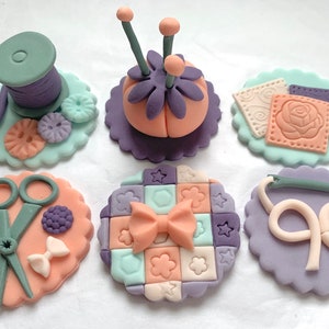 Sewing Cake Topper, Knitting Cake Topper, Crafting Cake Topper ...