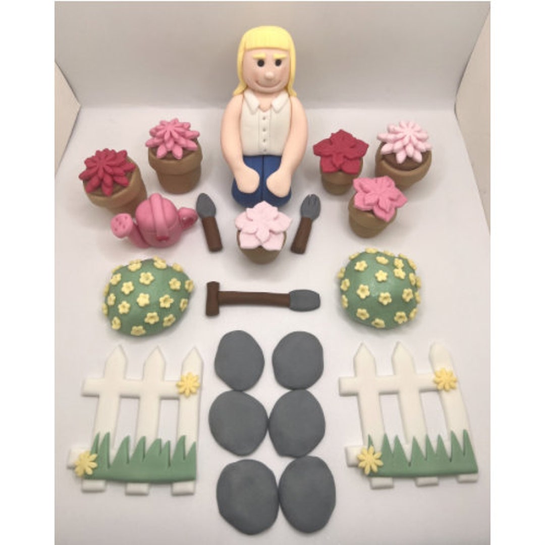 Gardening Cake Topper, Gardener, Cake Topper, Allotment Cake Topper ...