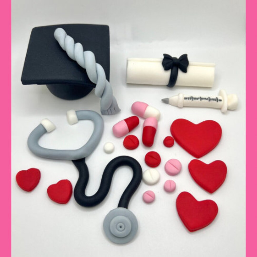 Graduation Cake Topper, Graduation Doctor Cake Topper, Medical Cake ...