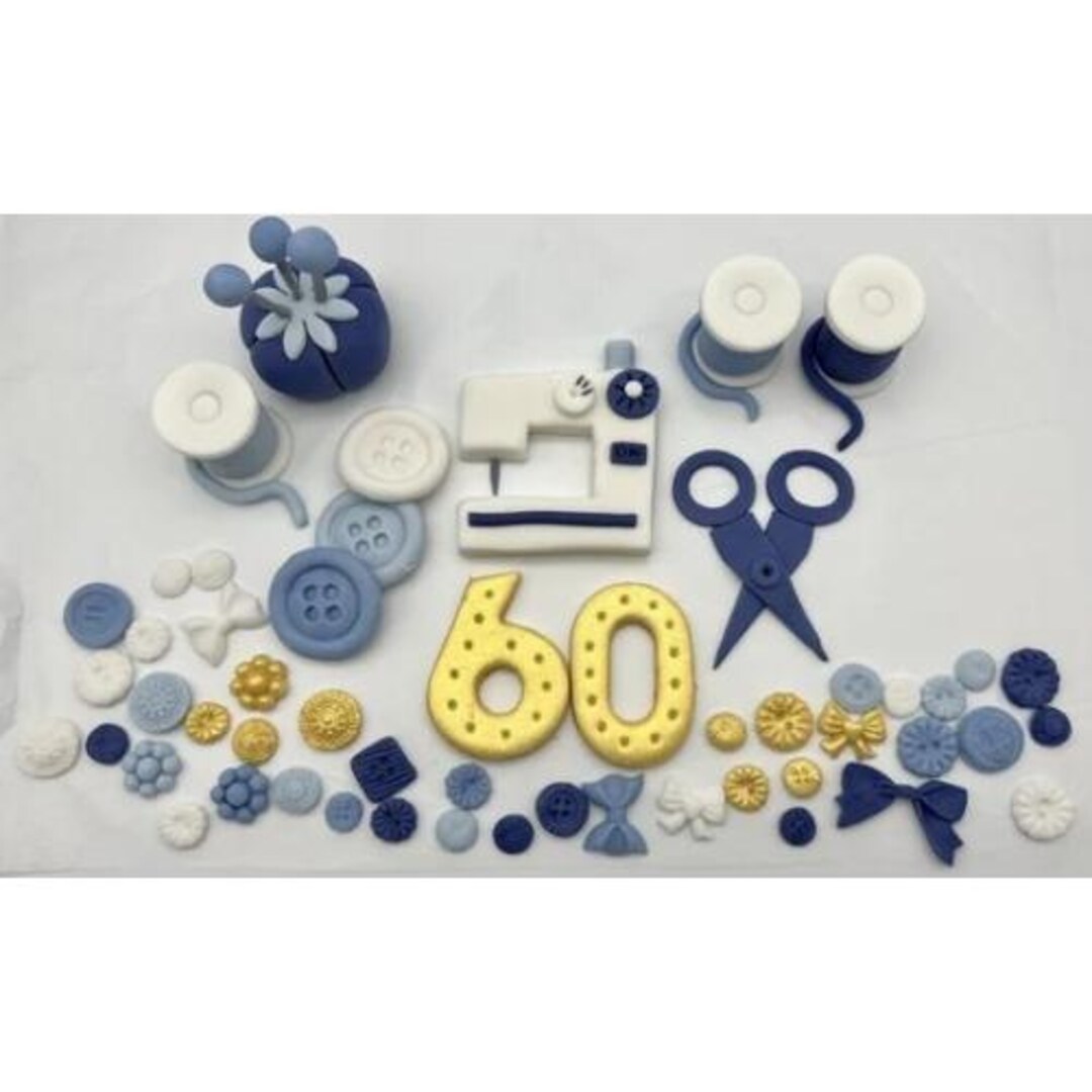 Sewing Cake Topper, Knitting Cake Topper, Crafting Cake Topper ...