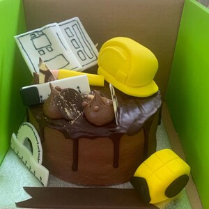Builder Cake Topper, Workman Cake Topper, Building Cake Topper ...
