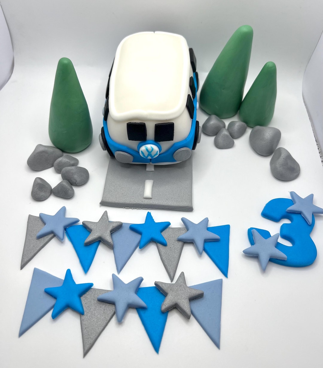 Camper Van Cake Topper, Caravan Cake Topper, Van Cake Topper, Peace ...