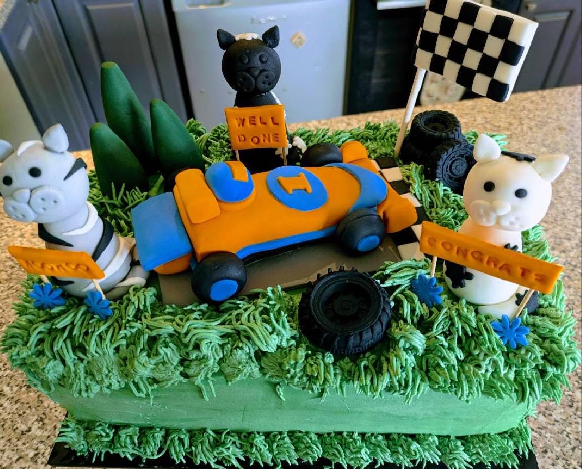 Racing Driver Cake Topper, Motor Racing Cake Topper, Racing Cake Topper ...
