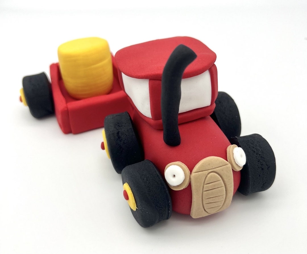 Farm Cake Topper, Tractor Cake Topper, Trailer Cake Topper, Handmade ...