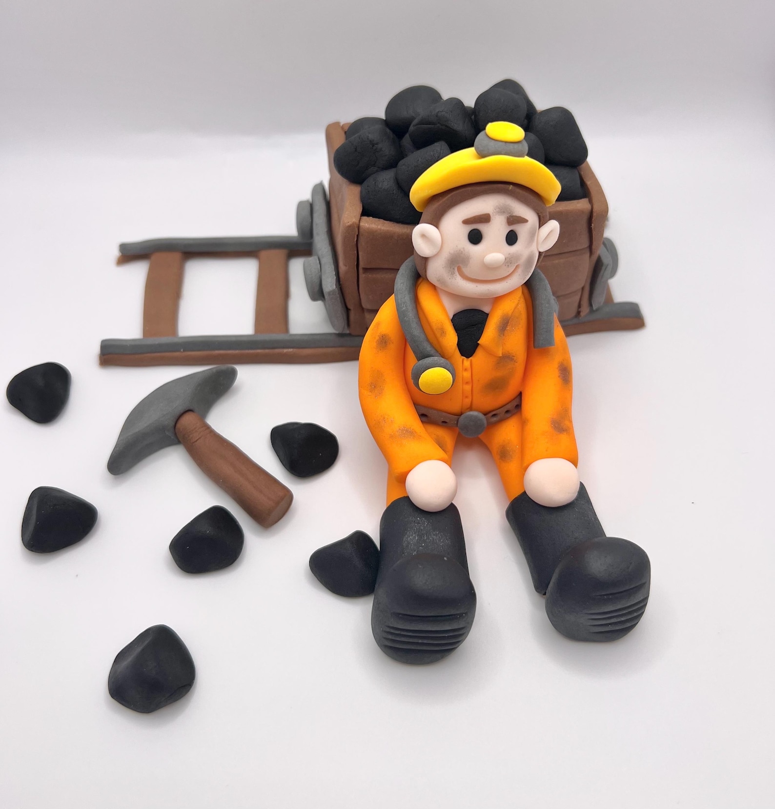 Miner Cake Topper, Mining Cake Topper, Builder Cake Topper, Building ...