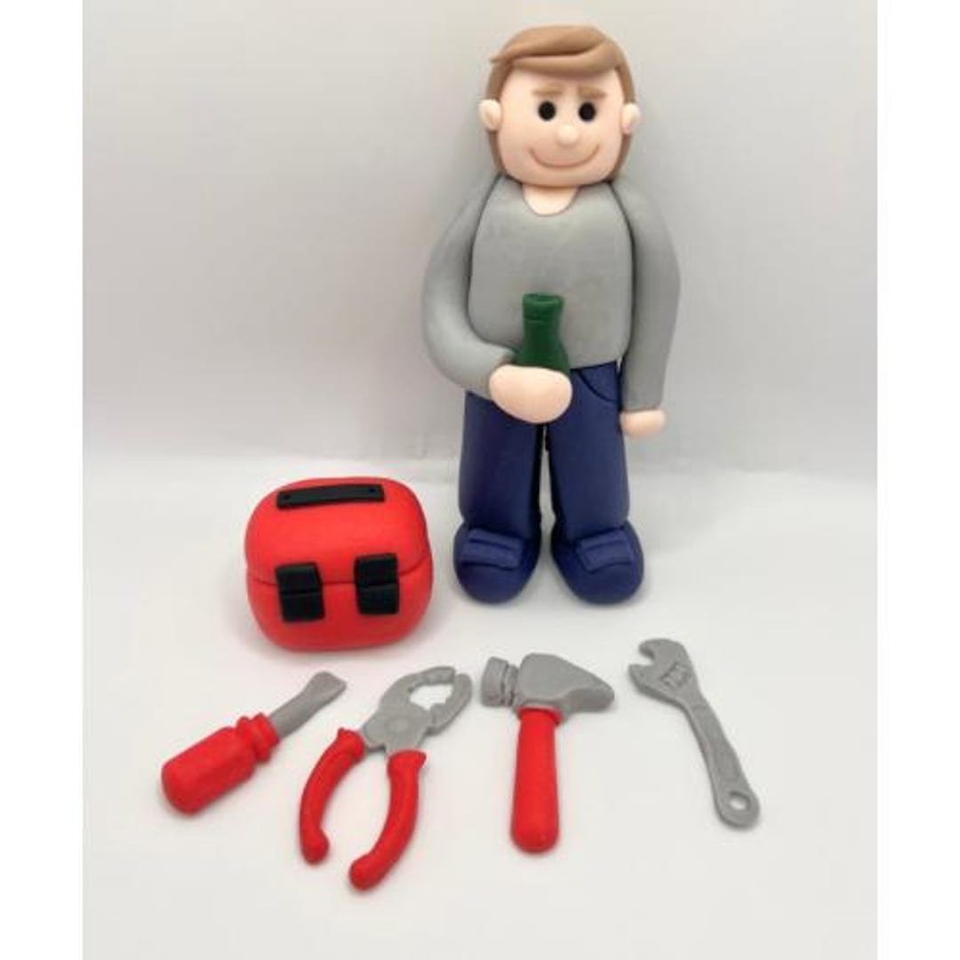 Toolbox Cake Topper, Builder Cake Topper, Building Cake Topper ...
