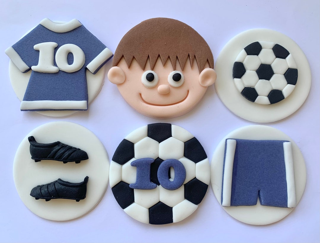 Football Cake Topper Footballer Cake Topper Handmade Edible - Etsy UK